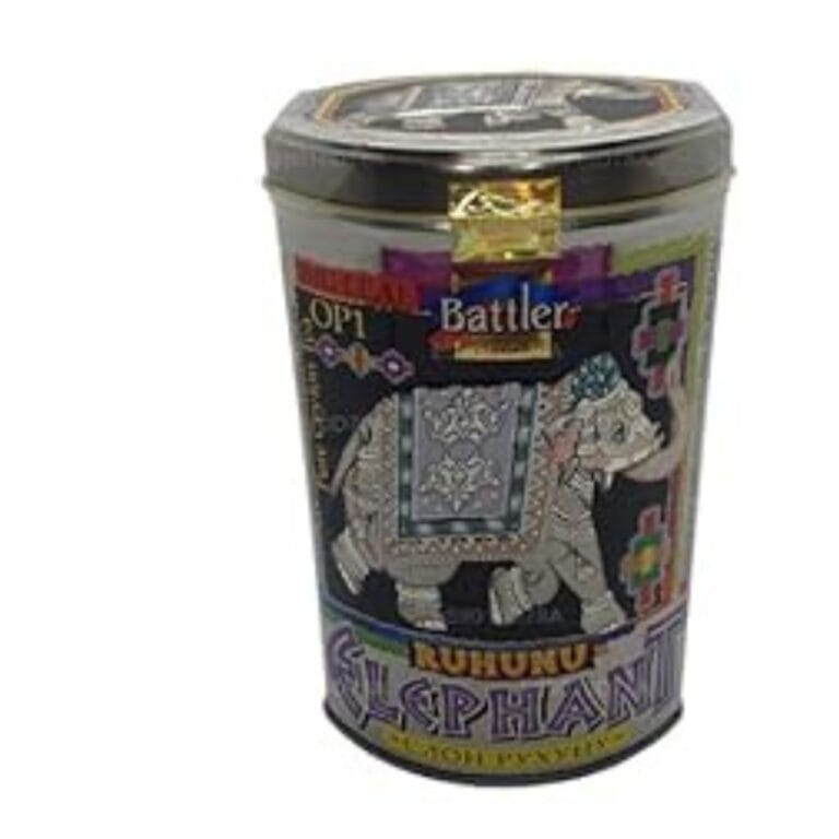 Battler Ruhunu Elephant – Ceylon Black Tea OP1 | 100g Tin Caddy | Low ...