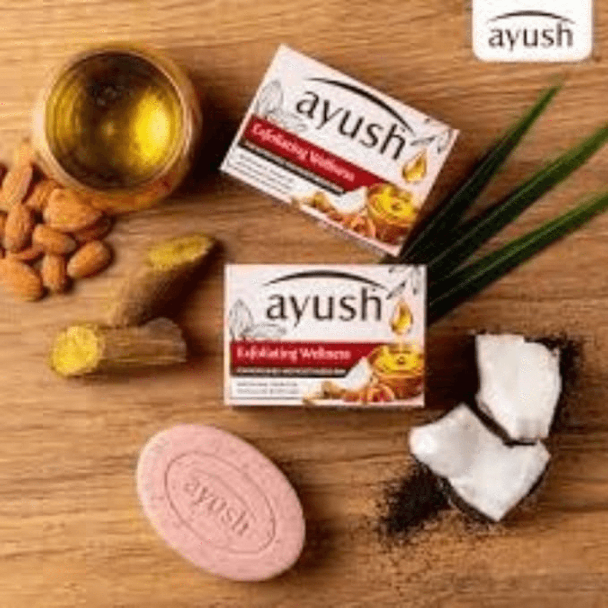 Ayush Exfoliating Wellness Soap Bar – 70g | Ayurvedic Soap With Walnut ...