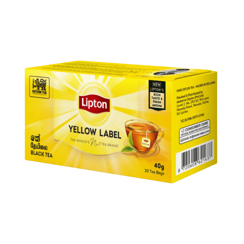 Lipton Yellow Label Tea Bags - Rich And Refreshing, Premium Quality, 20 ...