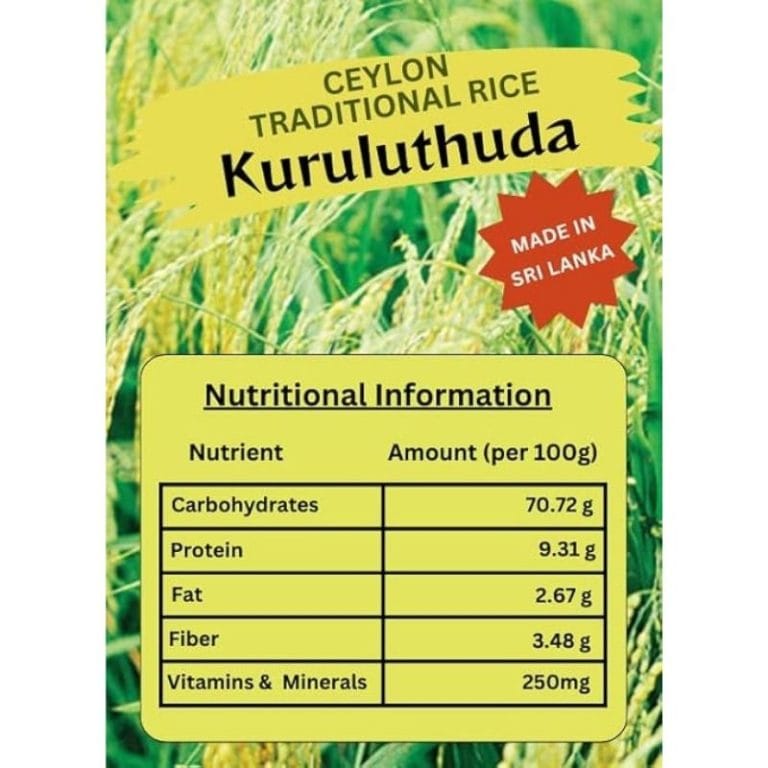 Premium THIMA Ceylon Kuruluthuda Traditional Rice 900g (2lb ...