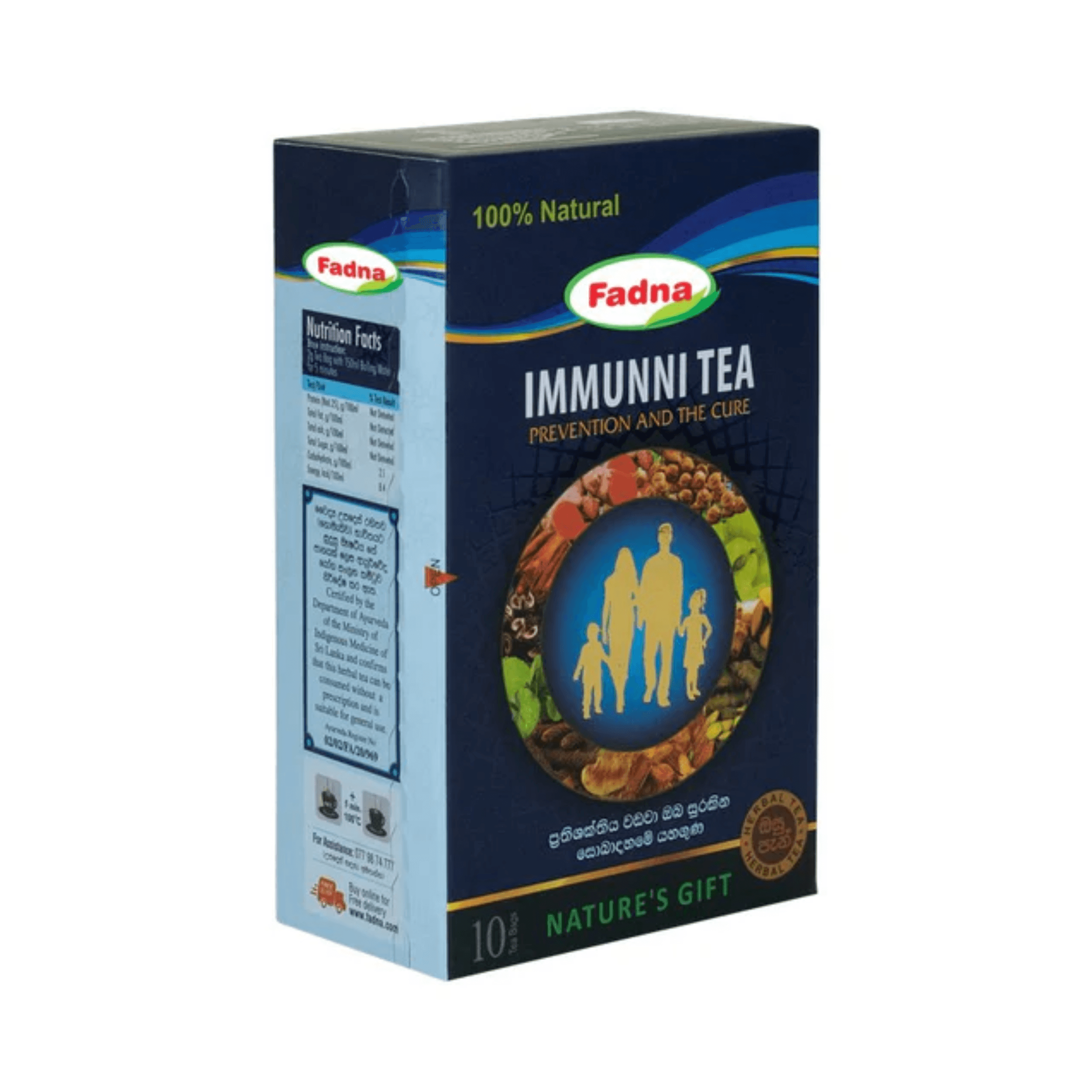 Fadna Herbal Immunni Tea Bags – 10 Sachets (20g) | Immune Boosting ...