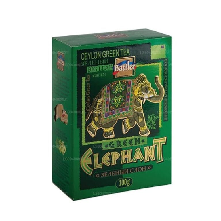 Battler Green Elephant – Pure Ceylon Green Tea | 100g Loose Leaf Green ...